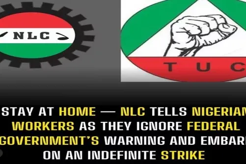 Stay at home — NLC tells Nigerian workers as they ignore Federal government’s warning and embark ...