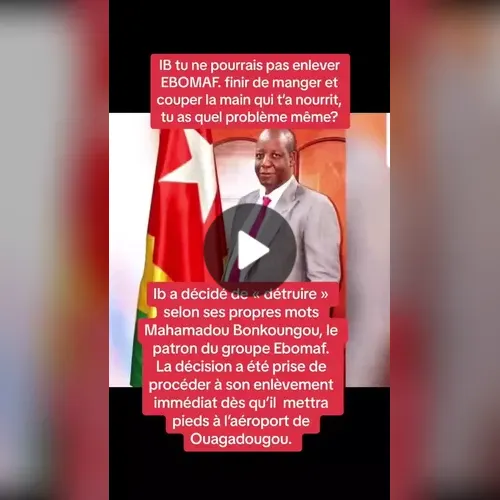 Ib a décidé de « détruire » selon ses propres mots Mahamadou Bonkoungou ...