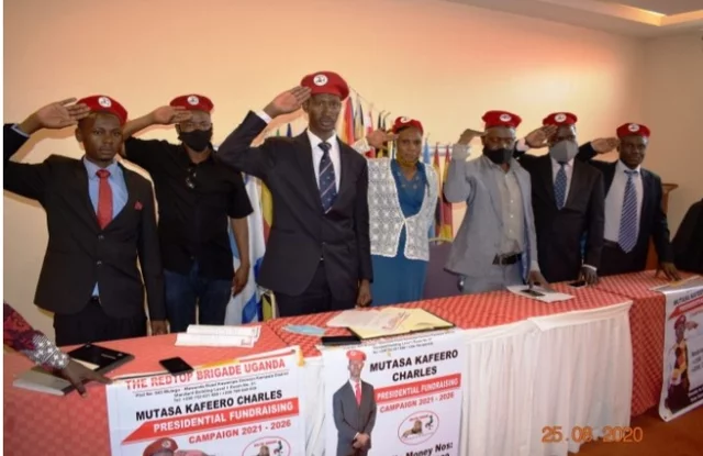Ekyooto Uganda FDC’s Red Top Brigade disguise as NUP, meet Museveni ...